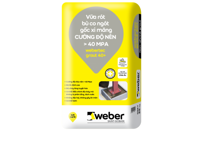webertec grout 40+ : Vữa rót bù co ngót | Weber
